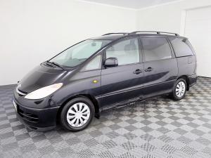 Black Toyota Previa 2003 in Tallinn, with an engine capacity of 2.40 L and mileage of 283 thousand km for 1099 €, photo 11 on AUTOMOTO.COM.LV