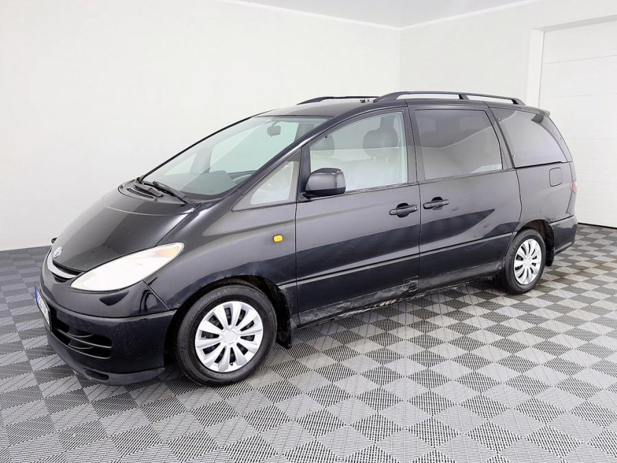 Black Toyota Previa 2003 in Tallinn, with an engine capacity of 2.40 L and mileage of 283 thousand km for 1099 €, photo 11 on AUTOMOTO.COM.LV