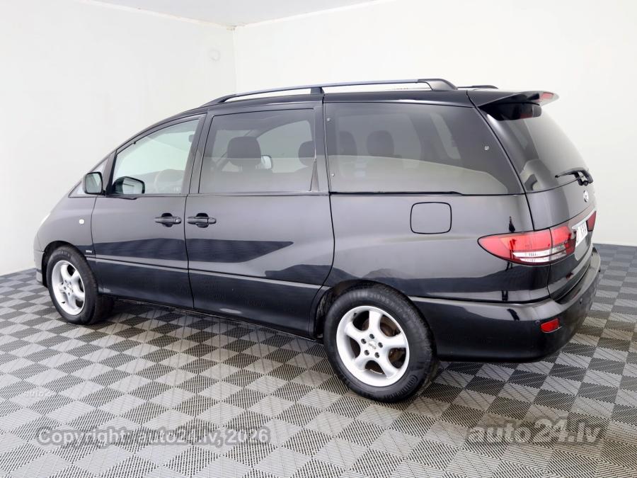 Black Toyota Previa 2004 in Tallinn, with an engine capacity of 2.40 L and mileage of 354 thousand km for 2499 €, photo 5 on AUTOMOTO.COM.LV