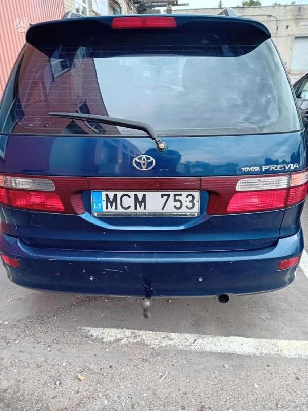 Zils Toyota Previa 2002 Klaipėda, ar dzinēja tilpumu 2.40 L un nobraukumu 337 tūkst. km par 3350 €, foto 7 vietnē AUTOMOTO.COM.LV
