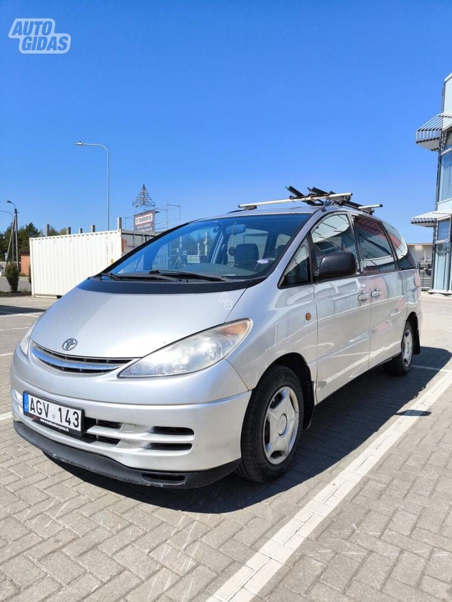 Grey Toyota Previa 2000 in Panevezys, with an engine capacity of 2.40 L and mileage of 400 thousand km for 2500 €, photo 3 on AUTOMOTO.COM.LV
