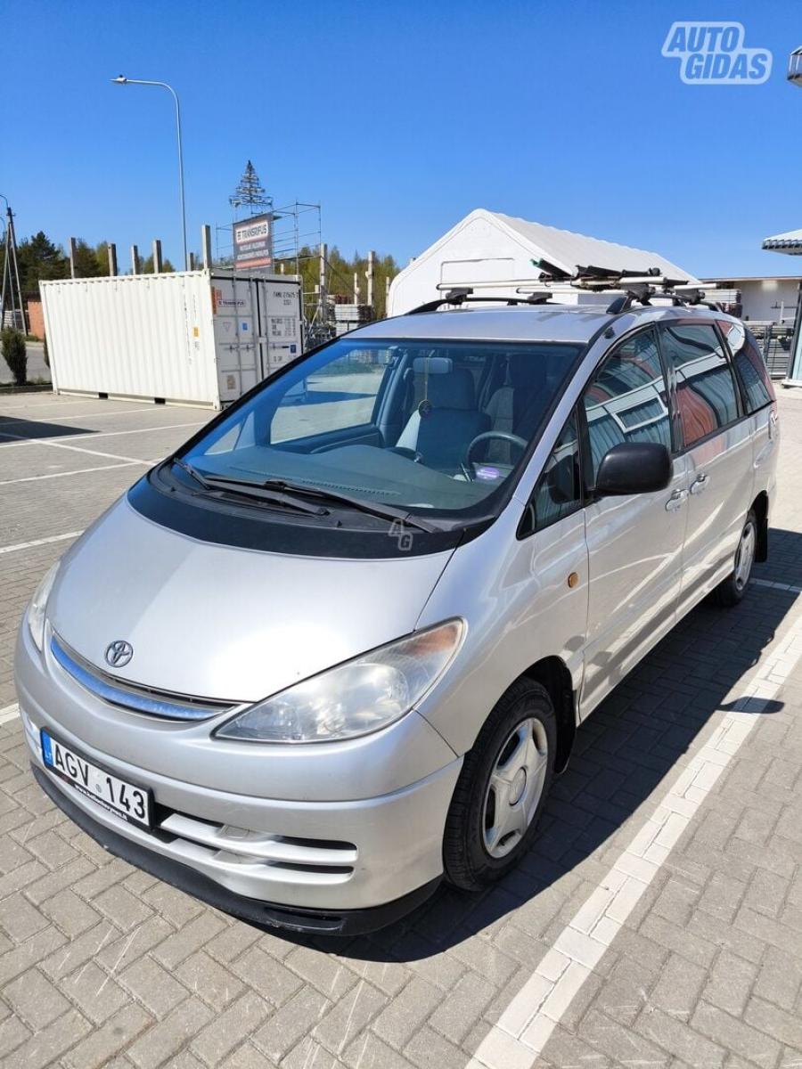 Grey Toyota Previa 2000 in Panevezys, with an engine capacity of 2.40 L and mileage of 400 thousand km for 2500 €, photo 12 on AUTOMOTO.COM.LV