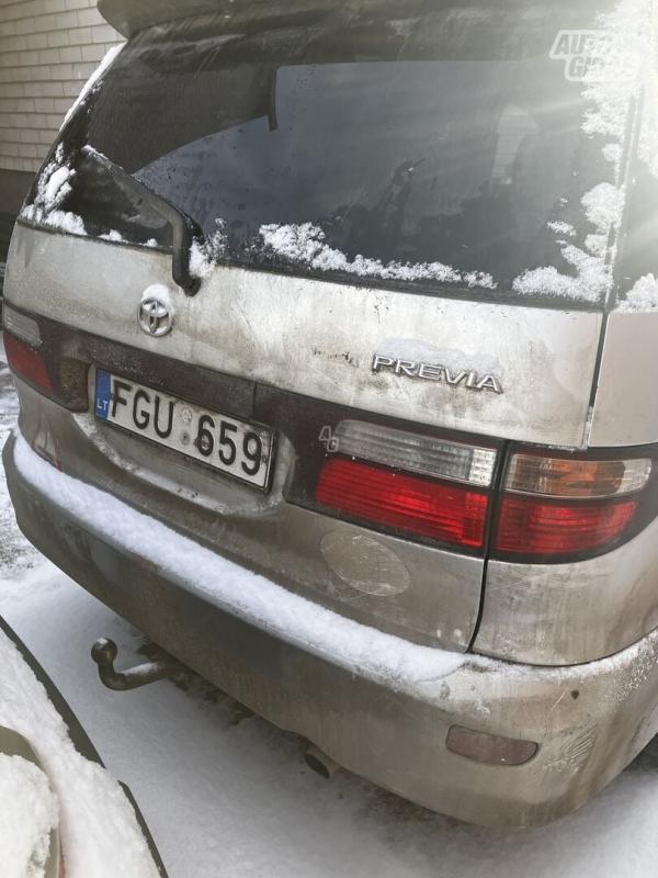 Pelēks Toyota Previa 2001 Panevēža, ar dzinēja tilpumu 2.00 L un nobraukumu 306 tūkst. km par 1000 €, foto 6 vietnē AUTOMOTO.COM.LV