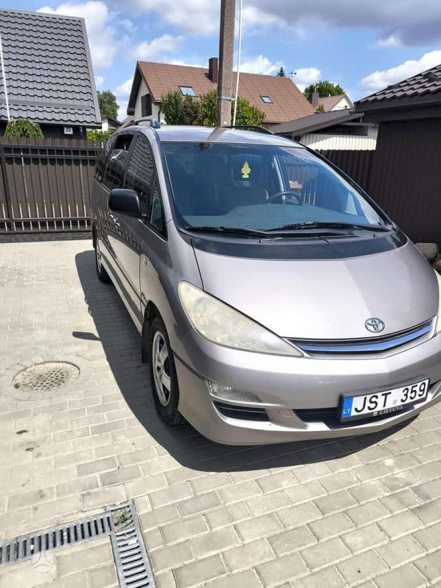 Pelēks Toyota Previa 2004 Viļņa, ar dzinēja tilpumu 2.00 L un nobraukumu 221 tūkst. km par 3200 €, foto 14 vietnē AUTOMOTO.COM.LV