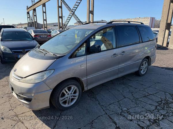 Grey Toyota Previa 2005 in Tallinn, with an engine capacity of 2.00 L and mileage of 360 thousand km for 999 €, photo 2 on AUTOMOTO.COM.LV