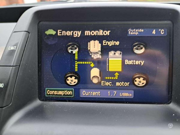 Zils Toyota Prius 2008 Kauņa, ar dzinēja tilpumu 1.50 L un nobraukumu 350 tūkst. km par 4700 €, foto 8 vietnē AUTOMOTO.COM.LV