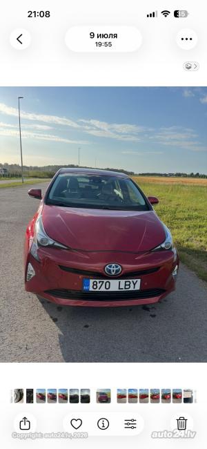 Toyota Prius 2017 in Tallinn, with an engine capacity of 1.80 L and mileage of 80 thousand km for 15000 €, photo  on AUTOMOTO.COM.LV