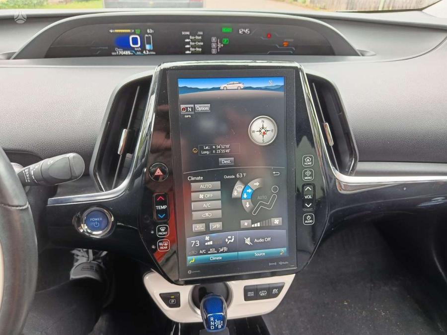 Balts Toyota Prius Prime 2017 Kauņa, ar dzinēja tilpumu 1.80 L un nobraukumu 170 tūkst. km par 12500 €, foto 15 vietnē AUTOMOTO.COM.LV
