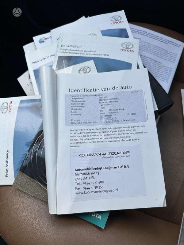 Sarkans Toyota Prius 2008 Kauņa, ar dzinēja tilpumu 1.50 L un nobraukumu 295 tūkst. km par 5400 €, foto 8 vietnē AUTOMOTO.COM.LV