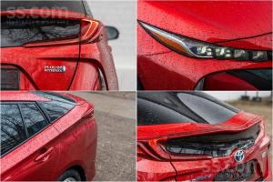 Red Toyota Prius 2017 in Riga, with an engine capacity of 1.80 L and mileage of 80 thousand km for 17500 €, photo 17 on AUTOMOTO.COM.LV