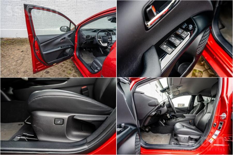 Red Toyota Prius 2017 in Riga, with an engine capacity of 1.80 L and mileage of 80 thousand km for 17500 €, photo 18 on AUTOMOTO.COM.LV
