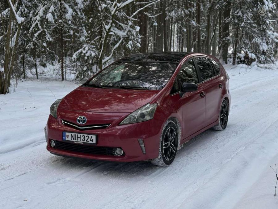 Sarkans Toyota Prius 2012 Kauņa, ar dzinēja tilpumu 1.80 L un nobraukumu 466 tūkst. km par 7550 €, foto 3 vietnē AUTOMOTO.COM.LV