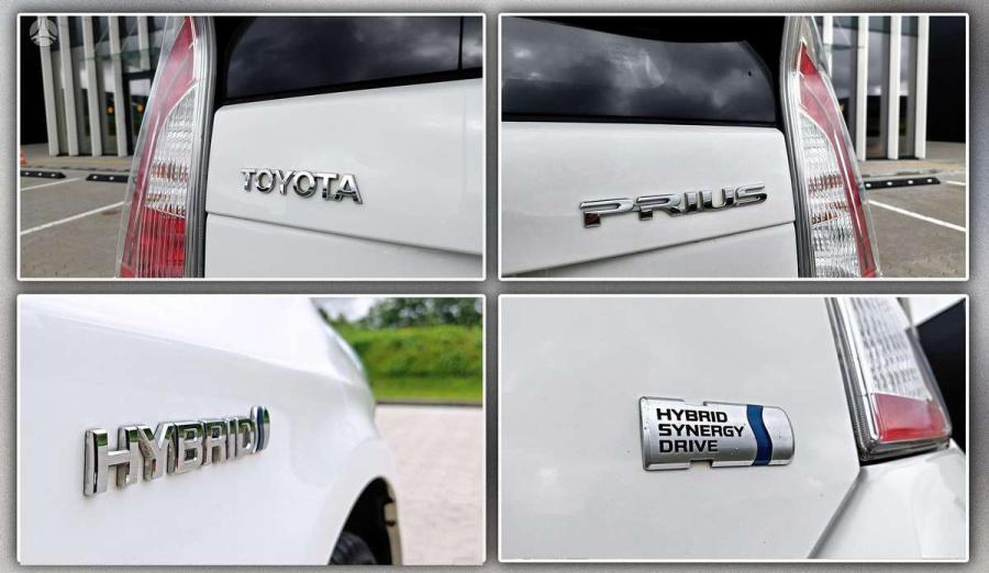 White Toyota Prius 2012 in Vilnius, with an engine capacity of 1.80 L and mileage of 105 thousand km for 9700 €, photo 39 on AUTOMOTO.COM.LV