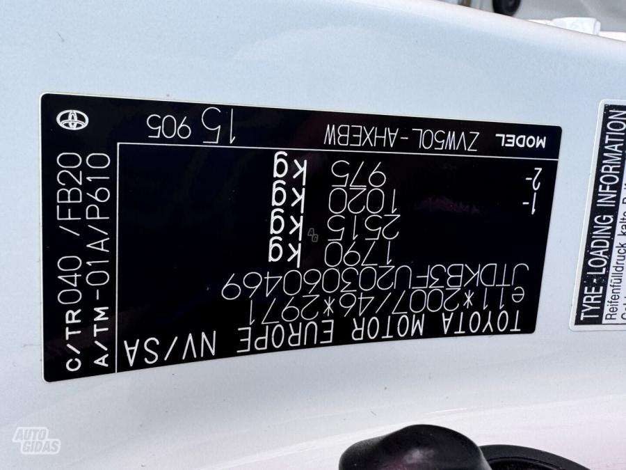 Balts Toyota Prius 2018 Viļņa, ar dzinēja tilpumu 1.80 L un nobraukumu 226 tūkst. km par 11950 €, foto 30 vietnē AUTOMOTO.COM.LV