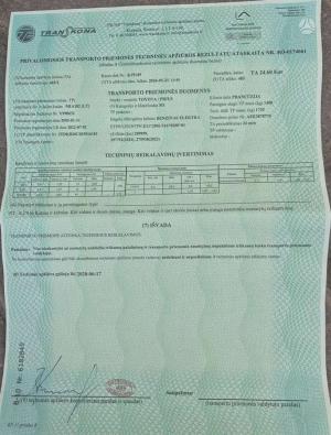 Белый Тойота Приус 2022 в Каунас, объемом двигателя 1.50 л и пробегом 300 тыс. км за 2700 €, фото 15 на AUTOMOTO.COM.LV