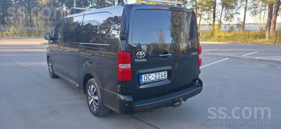 Melns Toyota Proace 2018 Daugavpils, ar dzinēja tilpumu 2.00 L un nobraukumu 300 tūkst. km par 15000 €, foto 5 vietnē AUTOMOTO.COM.LV