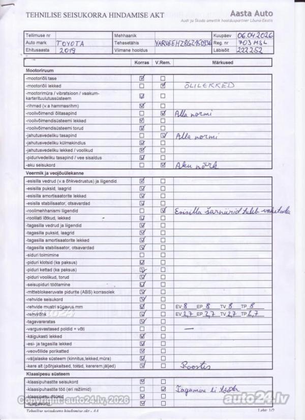 Черный Тойота Proace 2019 в Тарту, объемом двигателя 2.00 л и пробегом 222 тыс. км за 14900 €, фото 7 на AUTOMOTO.COM.LV