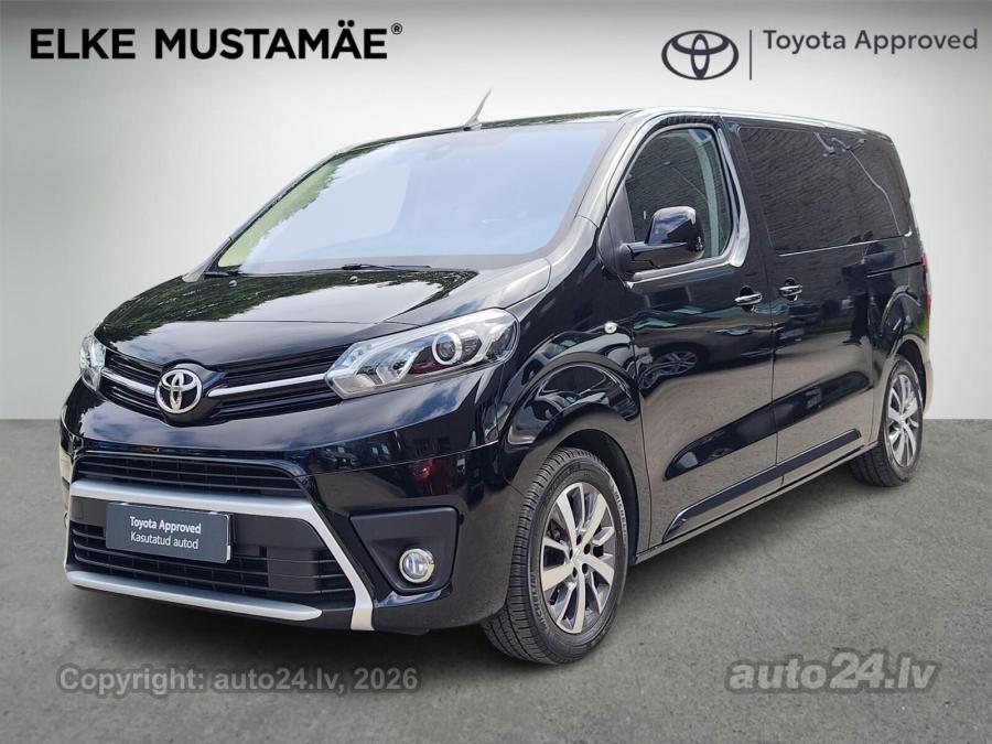 Black Toyota Proace 2024 in Tallinn, with an engine capacity of 2.00 L and mileage of 56 thousand km for 40995 €, photo 1 on AUTOMOTO.COM.LV