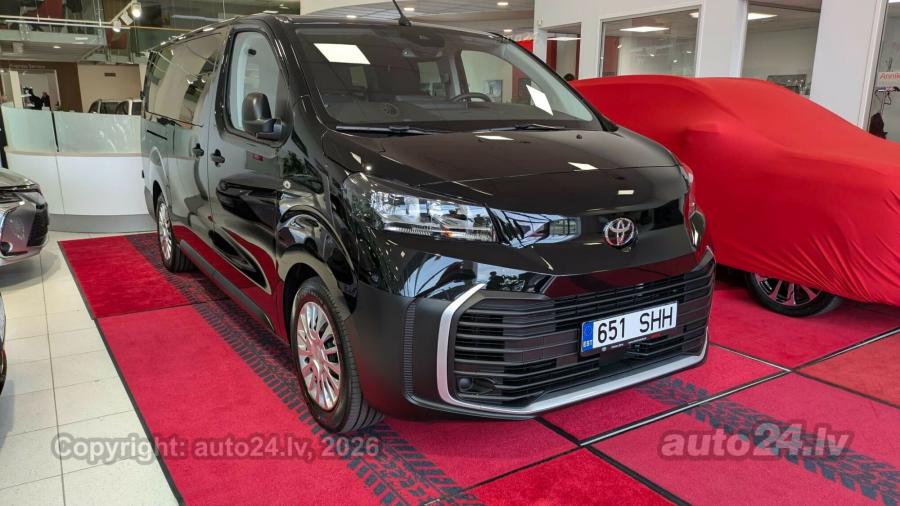 Black Toyota Proace 2024 in Tallinn, with an engine capacity of 2.00 L and mileage of 39 thousand km for 33990 €, photo 1 on AUTOMOTO.COM.LV
