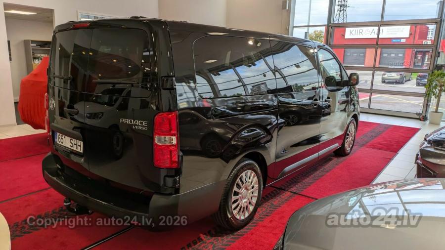 Black Toyota Proace 2024 in Tallinn, with an engine capacity of 2.00 L and mileage of 39 thousand km for 33990 €, photo 7 on AUTOMOTO.COM.LV