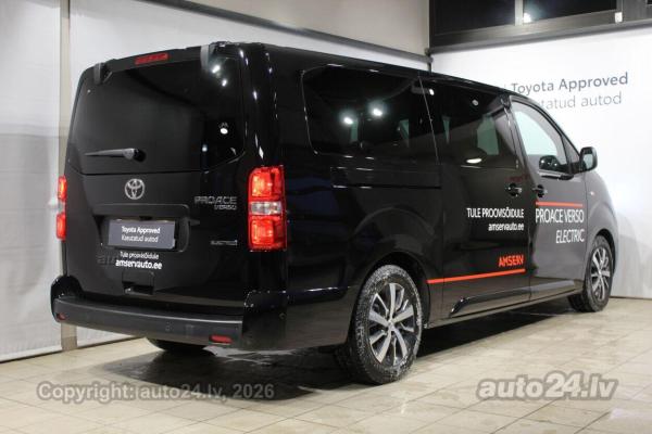 Black Toyota Proace 2025 in Tallinn, with an engine capacity of 0.00 L and mileage of 8 thousand km for 59990 €, photo 2 on AUTOMOTO.COM.LV
