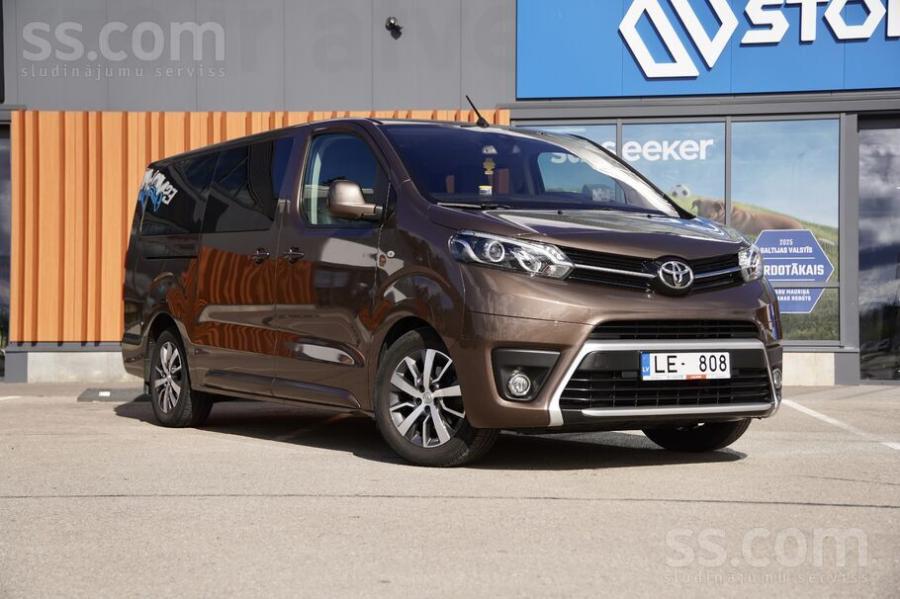 Brown Toyota Proace 2022 in Riga, with an engine capacity of 2.00 L and mileage of 87 thousand km for 28900 €, photo 1 on AUTOMOTO.COM.LV