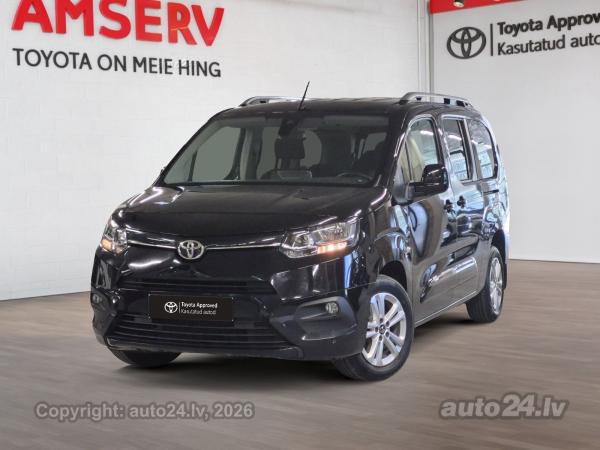 Black Toyota Proace City 2020 in Tallinn, with an engine capacity of 1.50 L and mileage of 152 thousand km for 17400 €, photo 1 on AUTOMOTO.COM.LV