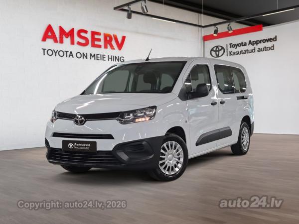 Black Toyota Proace City 2023 in Tallinn, with an engine capacity of 1.99 L and mileage of 53 thousand km for 17900 €, photo 1 on AUTOMOTO.COM.LV