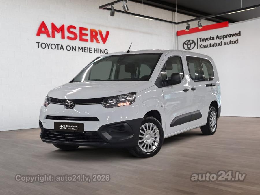 Black Toyota Proace City 2023 in Tallinn, with an engine capacity of 1.99 L and mileage of 53 thousand km for 17900 €, photo 1 on AUTOMOTO.COM.LV