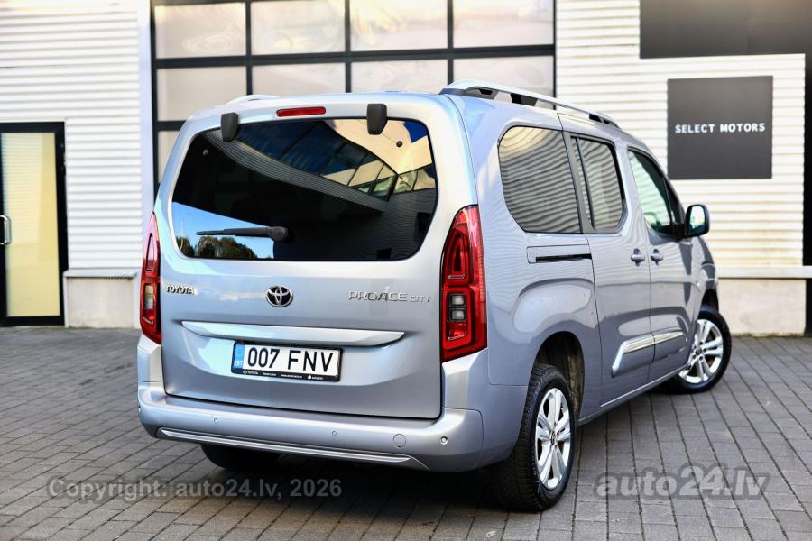 Grey Toyota Proace City 2020 in Tallinn, with an engine capacity of 1.50 L and mileage of 125 thousand km for 15890 €, photo 4 on AUTOMOTO.COM.LV