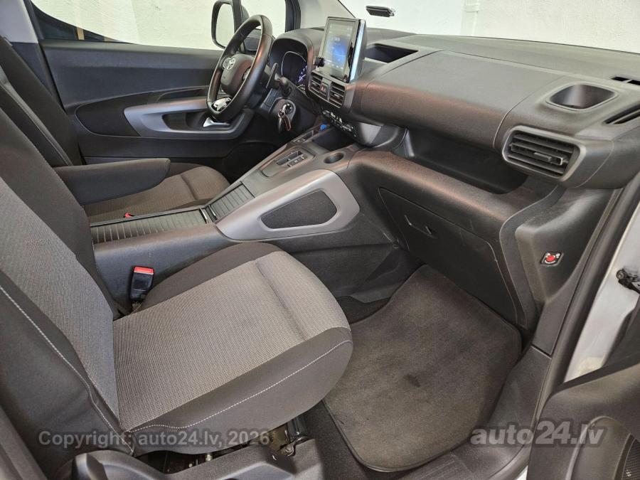 Grey Toyota Proace City 2024 in Tallinn, with an engine capacity of 1.50 L and mileage of 89 thousand km for 27000 €, photo 22 on AUTOMOTO.COM.LV