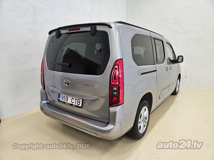 Grey Toyota Proace City 2024 in Tallinn, with an engine capacity of 1.50 L and mileage of 89 thousand km for 27000 €, photo 24 on AUTOMOTO.COM.LV