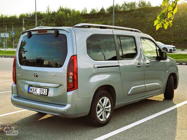 Pelēks Toyota Proace City Verso 2021 Viļņa, ar dzinēja tilpumu 1.50 L un nobraukumu 39 tūkst. km par 22500 €, foto 10 vietnē AUTOMOTO.COM.LV