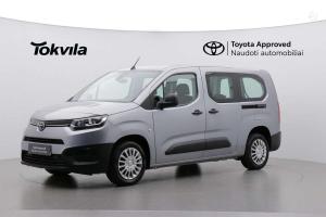 Pelēks Toyota Proace City Verso 2022 Viļņa, ar dzinēja tilpumu 1.20 L un nobraukumu 129 tūkst. km par 13900 €, foto  vietnē AUTOMOTO.COM.LV