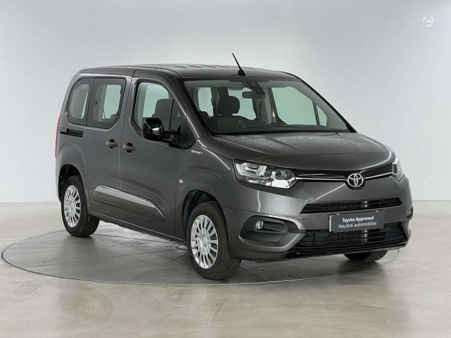 Grey Toyota Proace City Verso 2023 in Vilnius, with an engine capacity of 0.00 L and mileage of 24 thousand km for 19900 €, photo 19 on AUTOMOTO.COM.LV