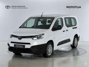 White Toyota Proace City Verso 2022 in Vilnius, with an engine capacity of 1.50 L and mileage of 100 thousand km for 15900 €, photo  on AUTOMOTO.COM.LV