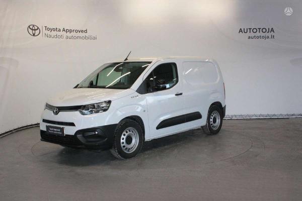 White Toyota Proace City 2023 in Kaunas, with an engine capacity of 0.00 L and mileage of 36 thousand km for 28500 €, photo 1 on AUTOMOTO.COM.LV