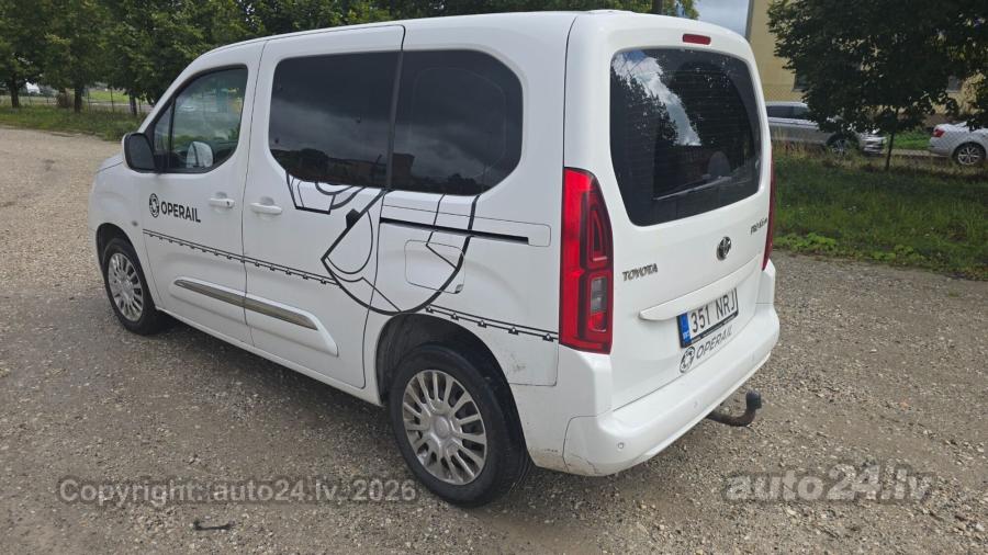 Balts Toyota Proace City 2020 Tallina, ar dzinēja tilpumu 1.50 L un nobraukumu 200 tūkst. km par 11300 €, foto 8 vietnē AUTOMOTO.COM.LV
