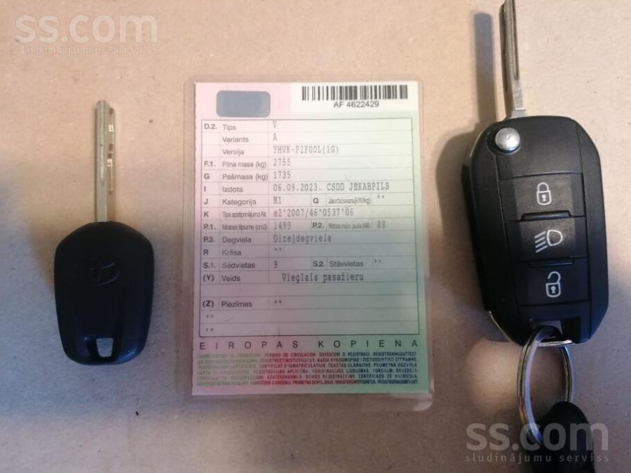 Grey Toyota Proace 2019 in Aizkraukle, with an engine capacity of 1.50 L and mileage of 117 thousand km for 17500 €, photo 7 on AUTOMOTO.COM.LV