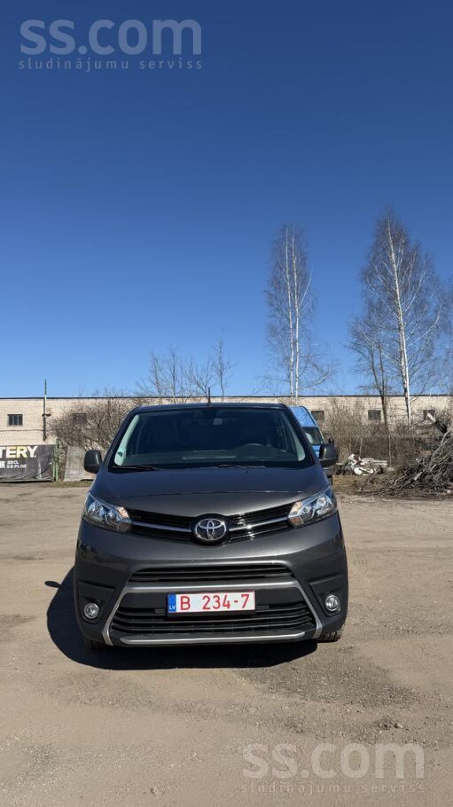 Pelēks Toyota Proace 2020 Daugavpils, ar dzinēja tilpumu 2.00 L un nobraukumu 205 tūkst. km par 10350 €, foto 1 vietnē AUTOMOTO.COM.LV