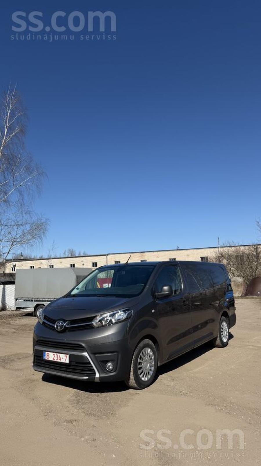 Pelēks Toyota Proace 2020 Daugavpils, ar dzinēja tilpumu 2.00 L un nobraukumu 205 tūkst. km par 10350 €, foto 3 vietnē AUTOMOTO.COM.LV
