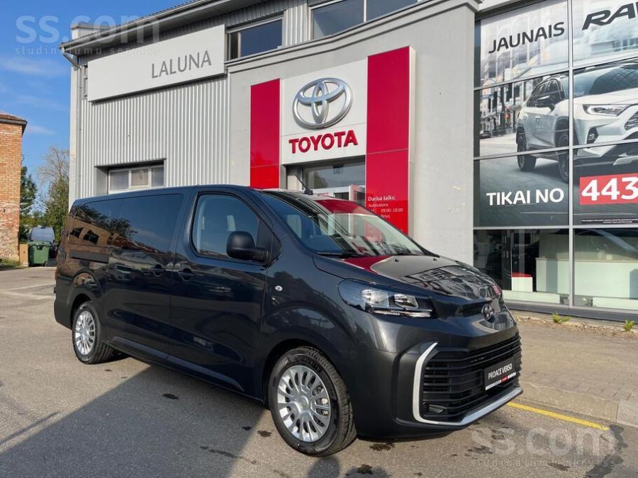 Grey Toyota Proace 2026 in Jekabpils, with an engine capacity of 2.20 L and mileage of 10 thousand km for 42000 €, photo 1 on AUTOMOTO.COM.LV