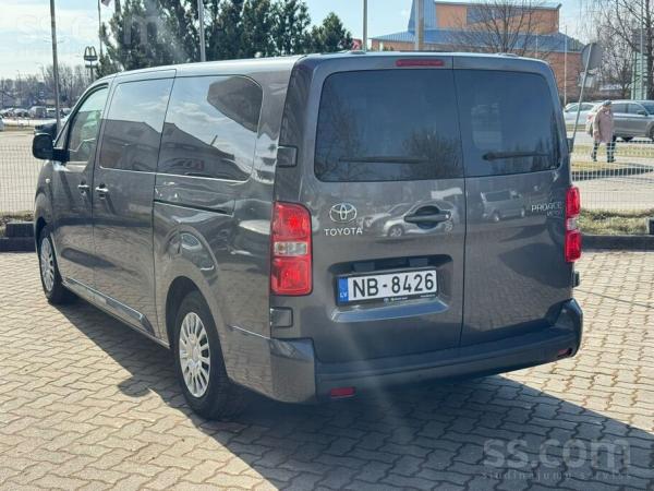 Grey Toyota Proace 2022 in Riga, with an engine capacity of 2.00 L and mileage of 105 thousand km for 25450 €, photo 3 on AUTOMOTO.COM.LV