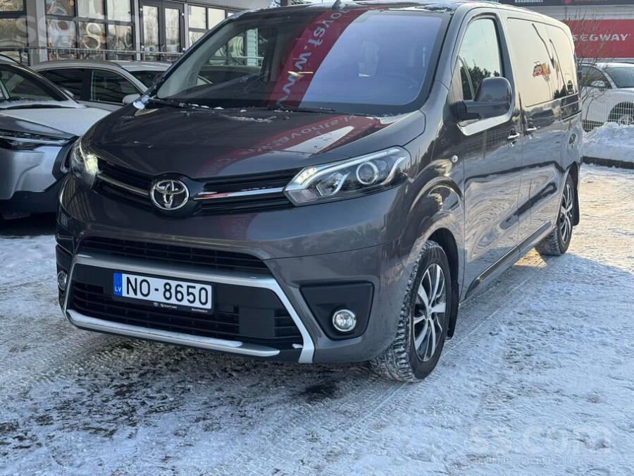 Grey Toyota Proace 2023 in Riga, with an engine capacity of 2.00 L and mileage of 48 thousand km for 29850 €, photo 2 on AUTOMOTO.COM.LV
