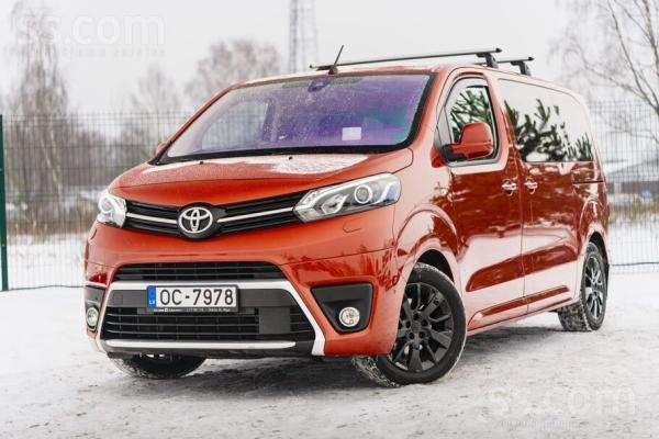 Orange Toyota Proace 2018 in Riga, with an engine capacity of 2.00 L and mileage of 93 thousand km for 26000 €, photo 1 on AUTOMOTO.COM.LV