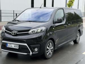 Melns Toyota proace-verso 2019 Viļņa, ar dzinēja tilpumu 2.00 L un nobraukumu 400 tūkst. km par 13900 €, foto  vietnē AUTOMOTO.COM.LV