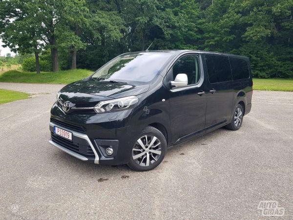 Black Toyota proace-verso 2017 in Vilnius, with an engine capacity of 2.00 L and mileage of 210 thousand km for 19800 €, photo 1 on AUTOMOTO.COM.LV