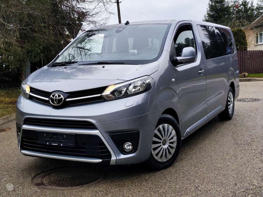 Pelēks Toyota proace-verso 2020 Anykščiai, ar dzinēja tilpumu 2.00 L un nobraukumu 290 tūkst. km par 16350 €, foto 2 vietnē AUTOMOTO.COM.LV