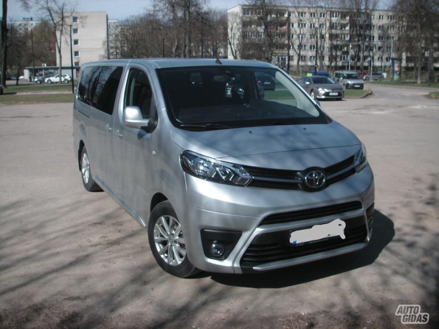 Grey Toyota proace-verso 2019 in Vilnius, with an engine capacity of 2.00 L and mileage of 154 thousand km for 19990 €, photo 7 on AUTOMOTO.COM.LV