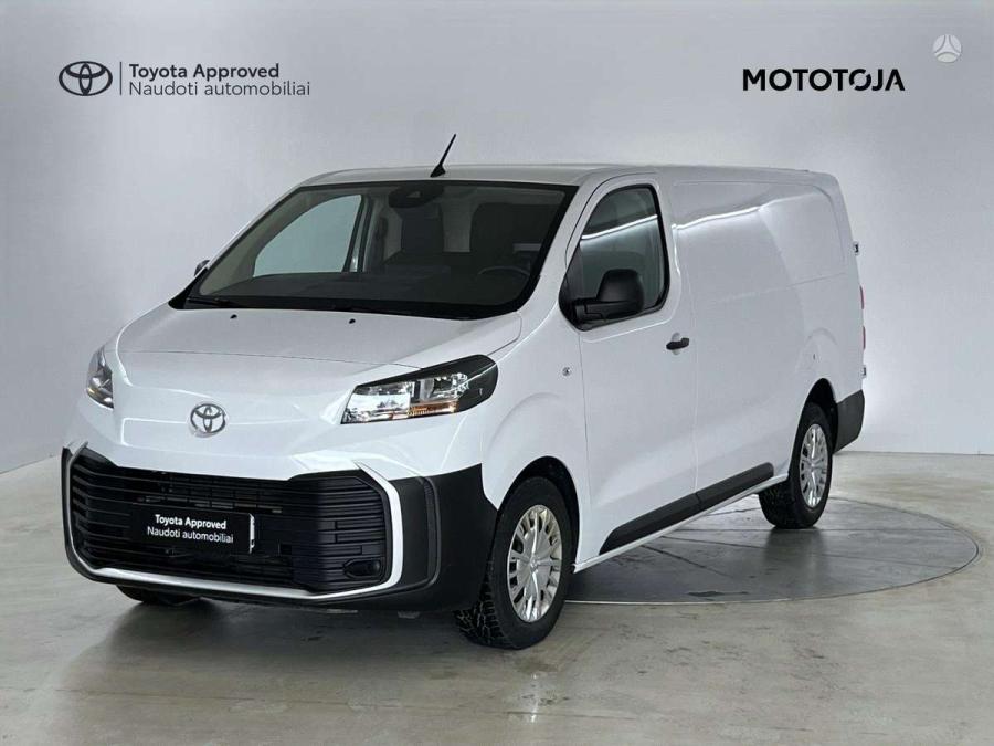 White Toyota Proace 2025 in Vilnius, with an engine capacity of 2.00 L and mileage of 33 thousand km for 32900 €, photo 1 on AUTOMOTO.COM.LV